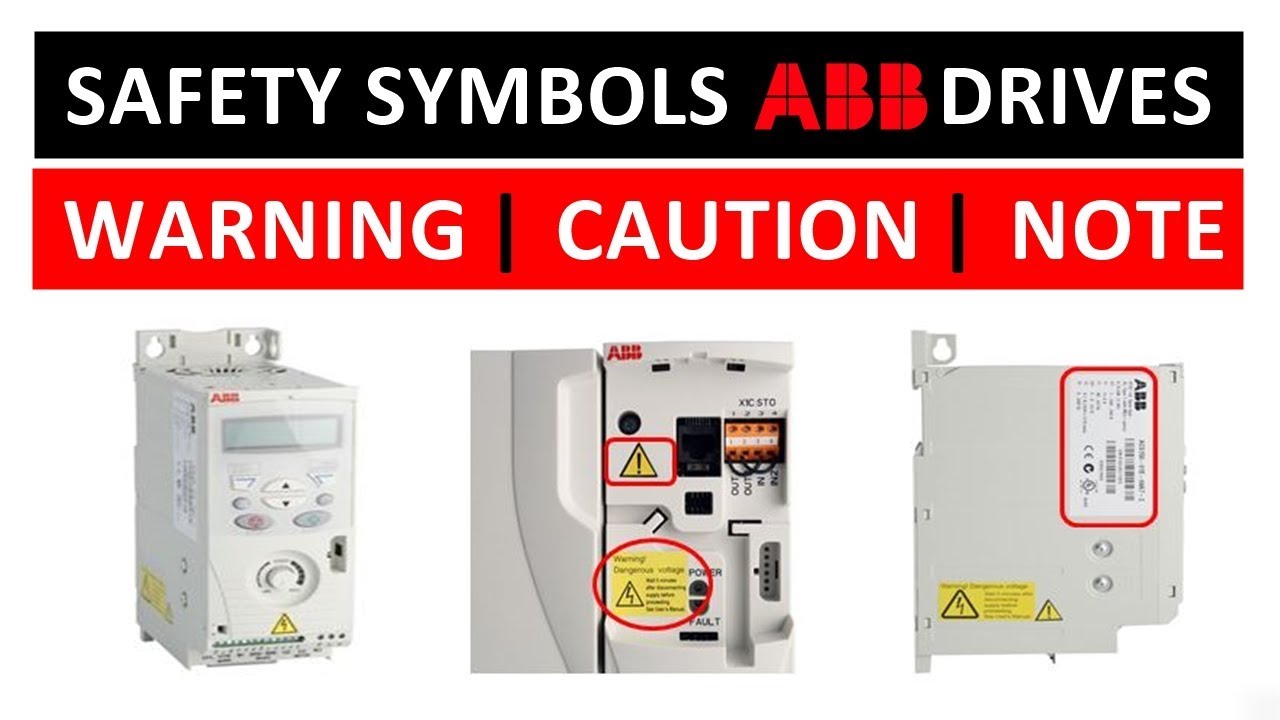 ABB Drives Safety Symbols | Warning | Caution | Notes | Urdu/Hindi ...