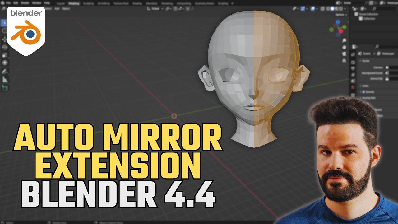 Free Built-in Auto Mirror Add-on - Mirror Any Object in Blender with ...