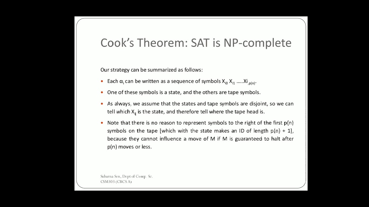Module-4(4) Cook's Theorem - YouTube