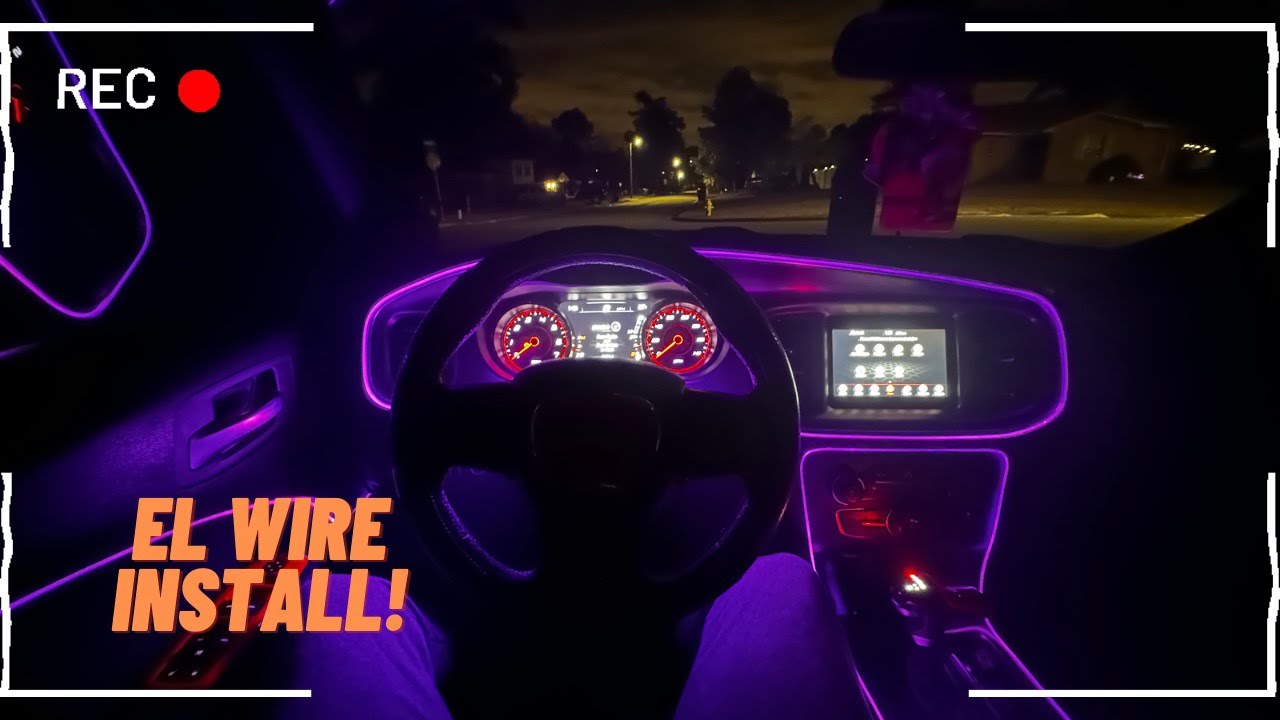 BEST INTERIOR MOD FOR ANY DODGE CHARGER & CHALLENGER!!| EL WIRE INSTALL ...