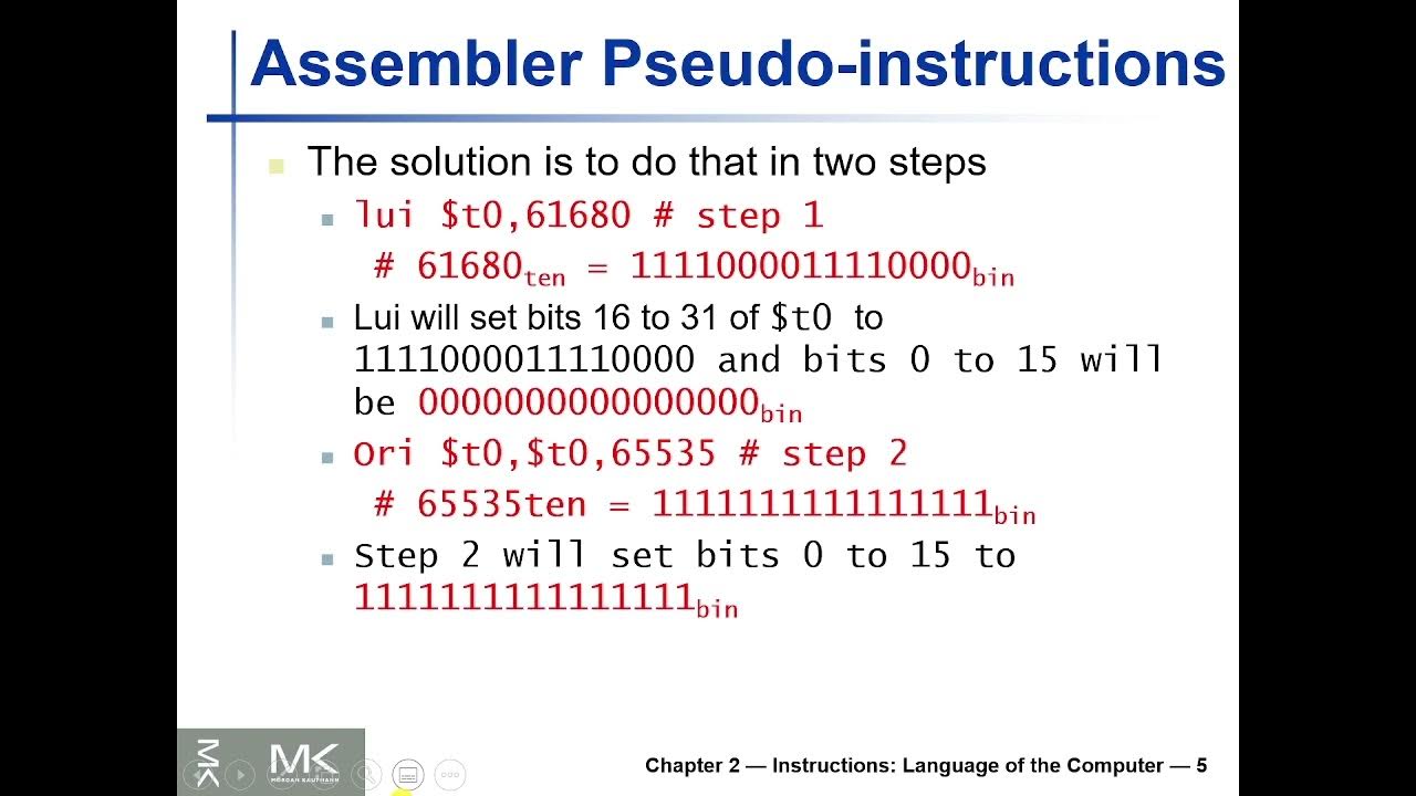 [10] MIPS Pseudo Instructions - YouTube