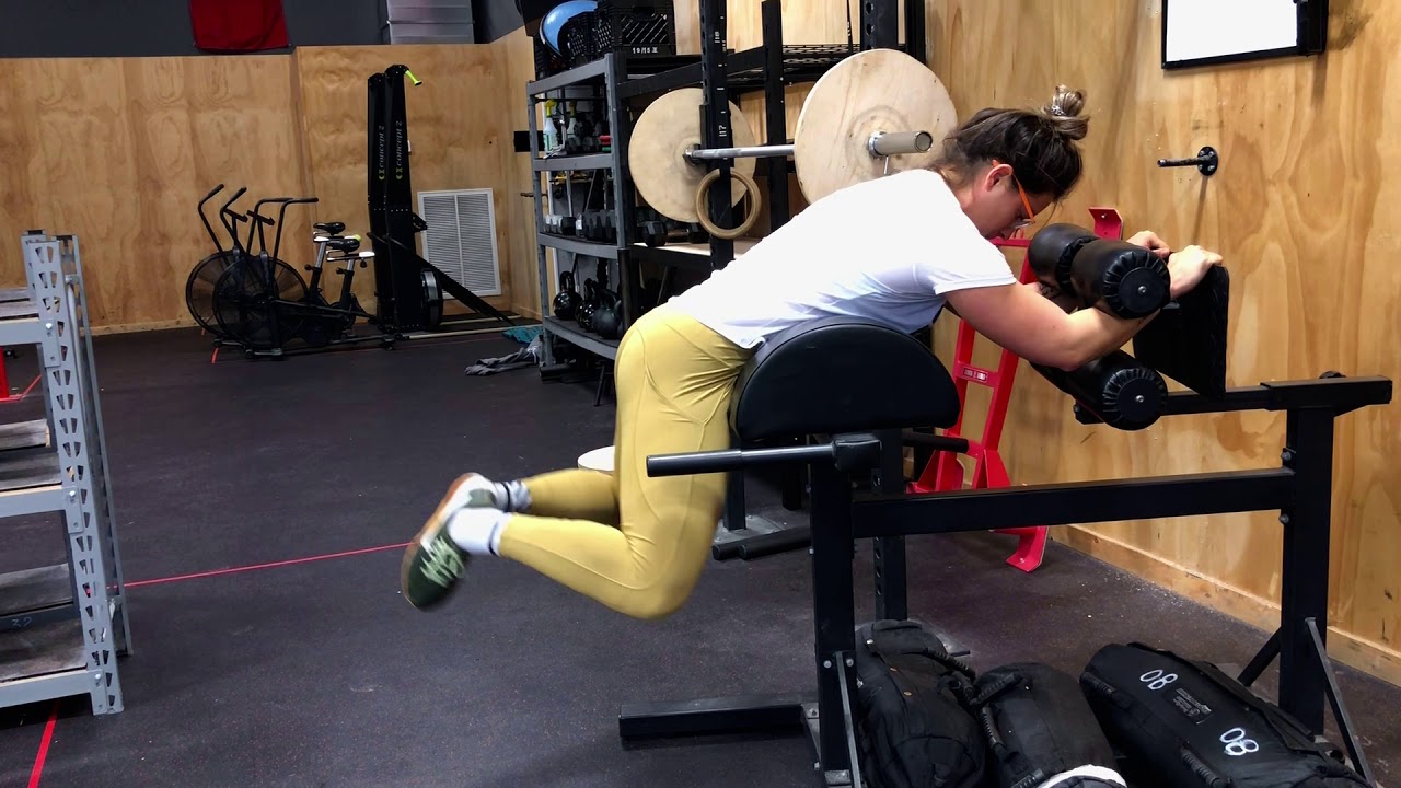 Ghd reverse hyper frog hip extension - YouTube