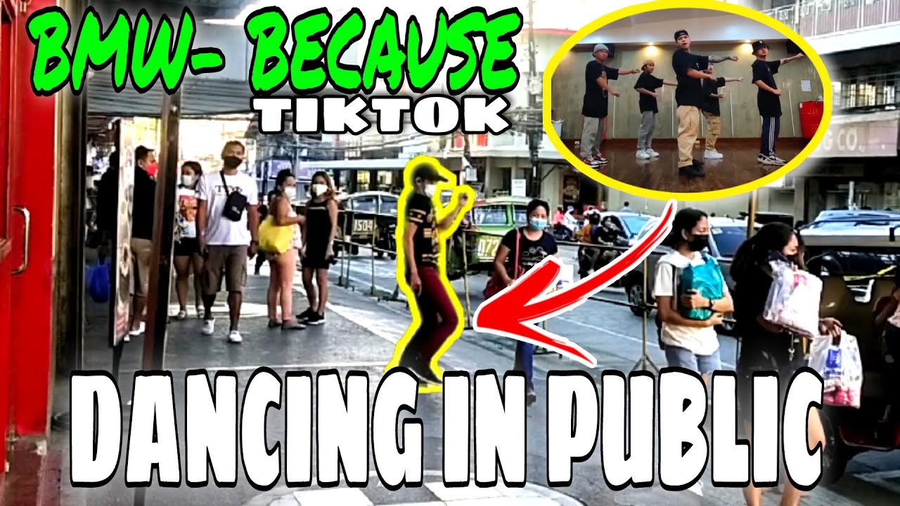 Because - BMW (ft. Leslie) DANCING IN PUBLIC | TIKTOK TRENDING - YouTube