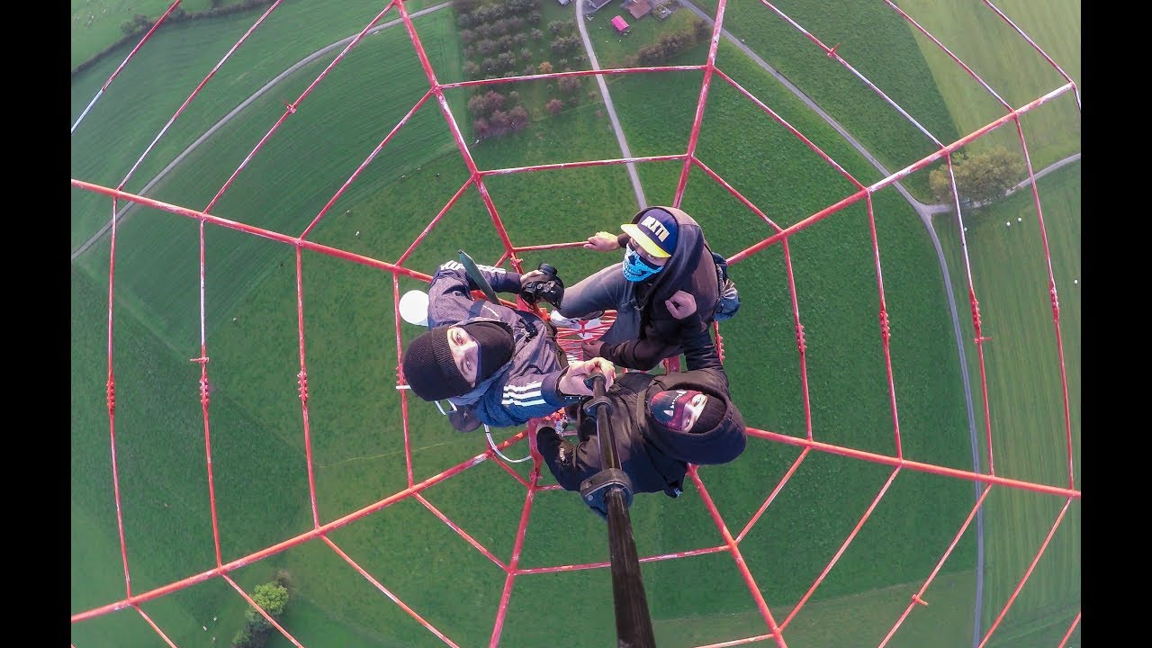 Climbing the highest transmission tower in Switzerland [§123] - YouTube