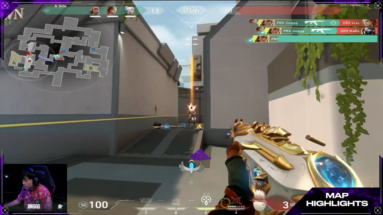 PRX Jinggg with the 4k to close out Map 1 | PRX vs DRX - YouTube