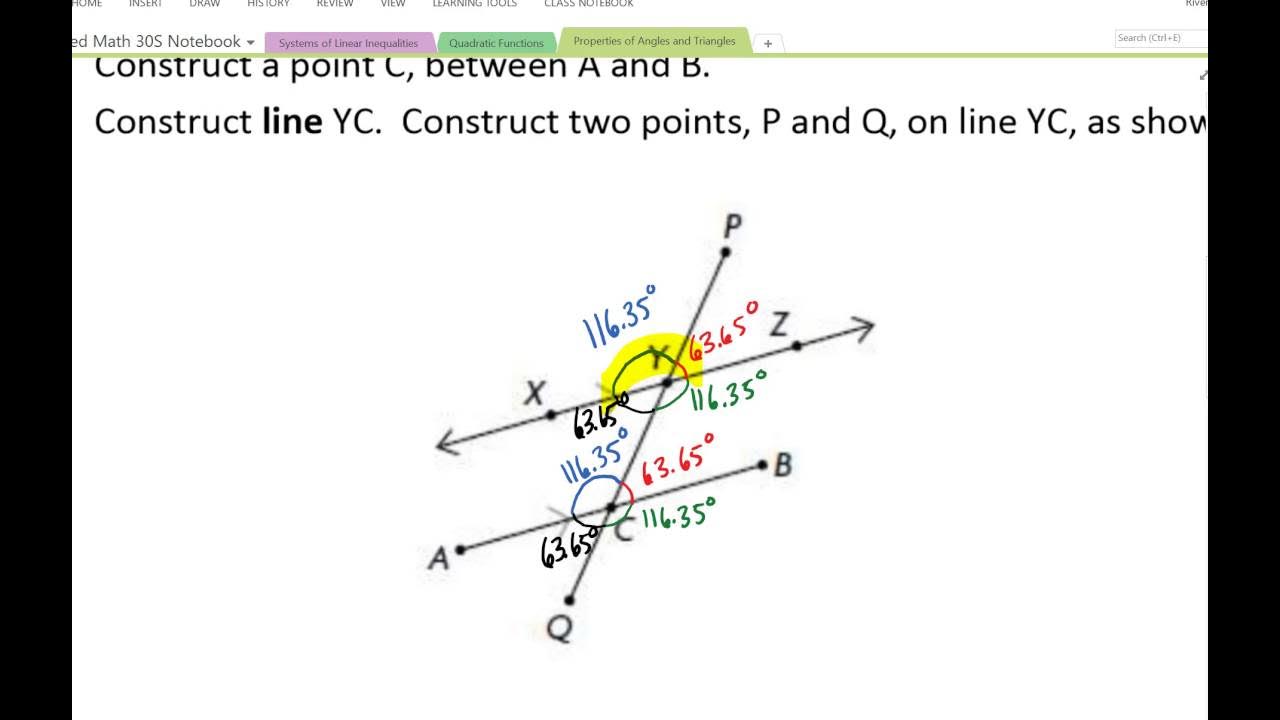 2.1 Exploring Parallel Lines - YouTube