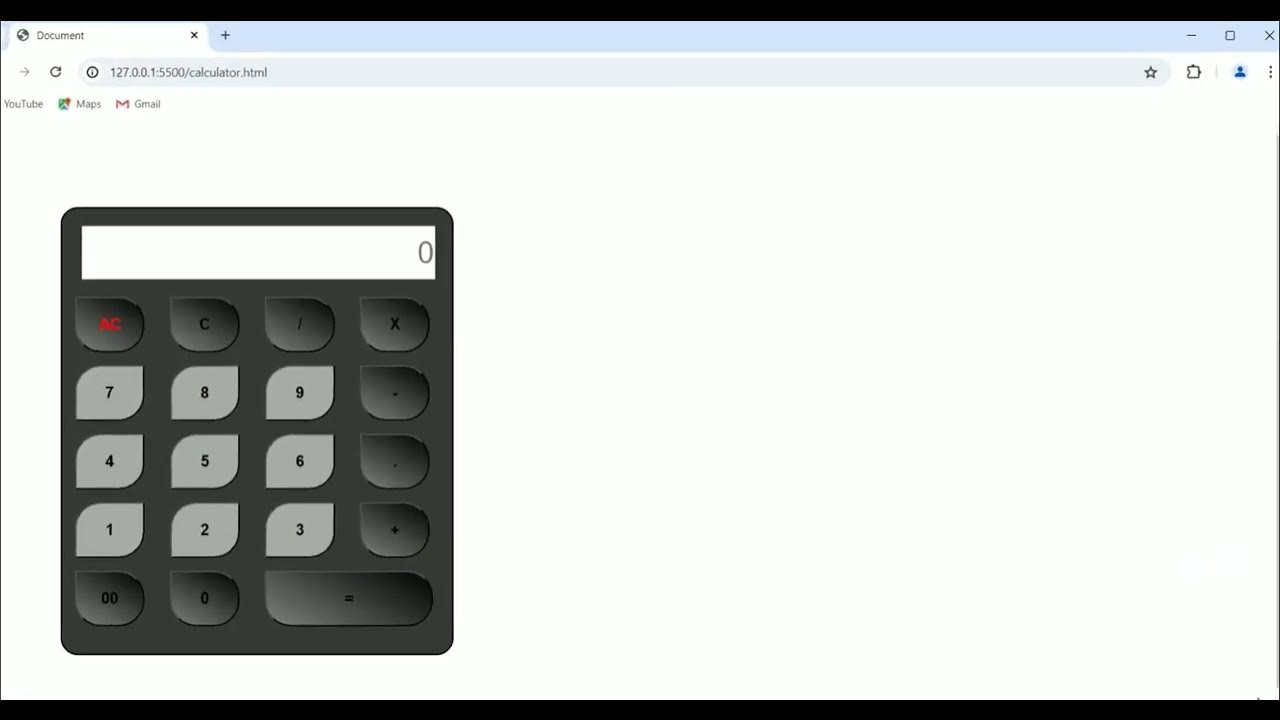 Making calculator using HTML CSS And Javascript. - YouTube