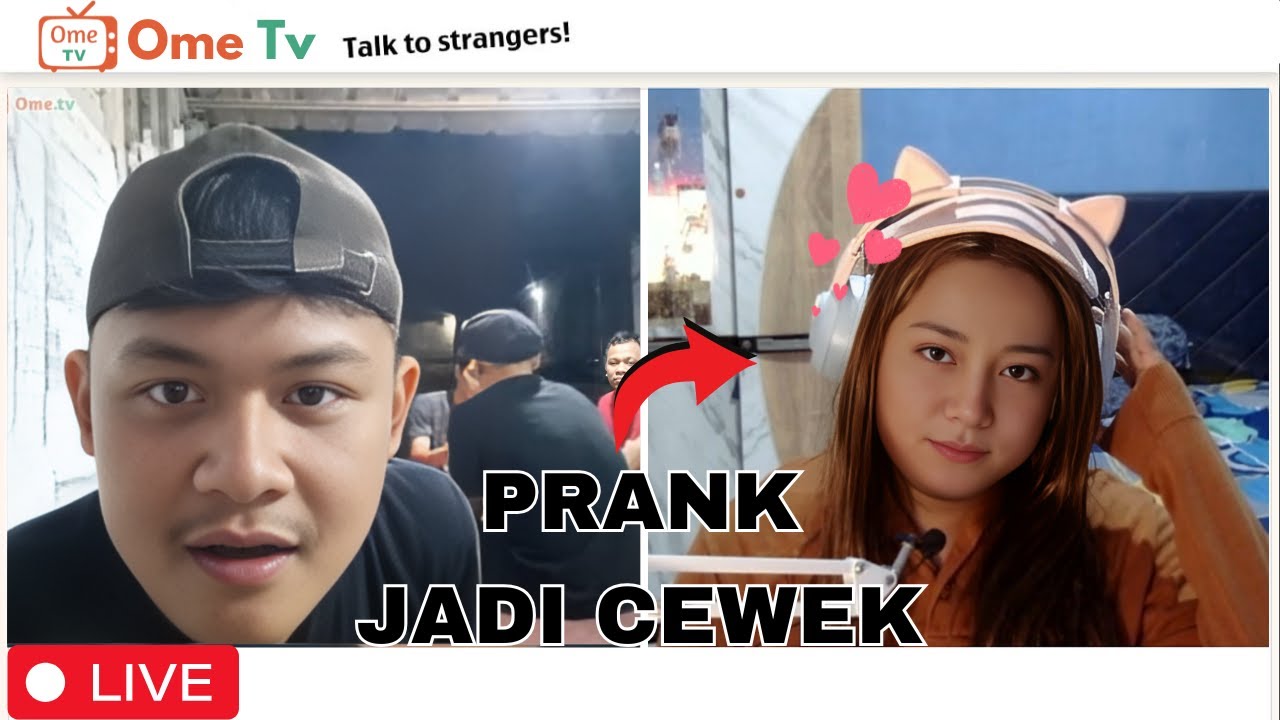 LIVE NYAMAR JADI CEWEK DI OME TV INDONESIA - YouTube