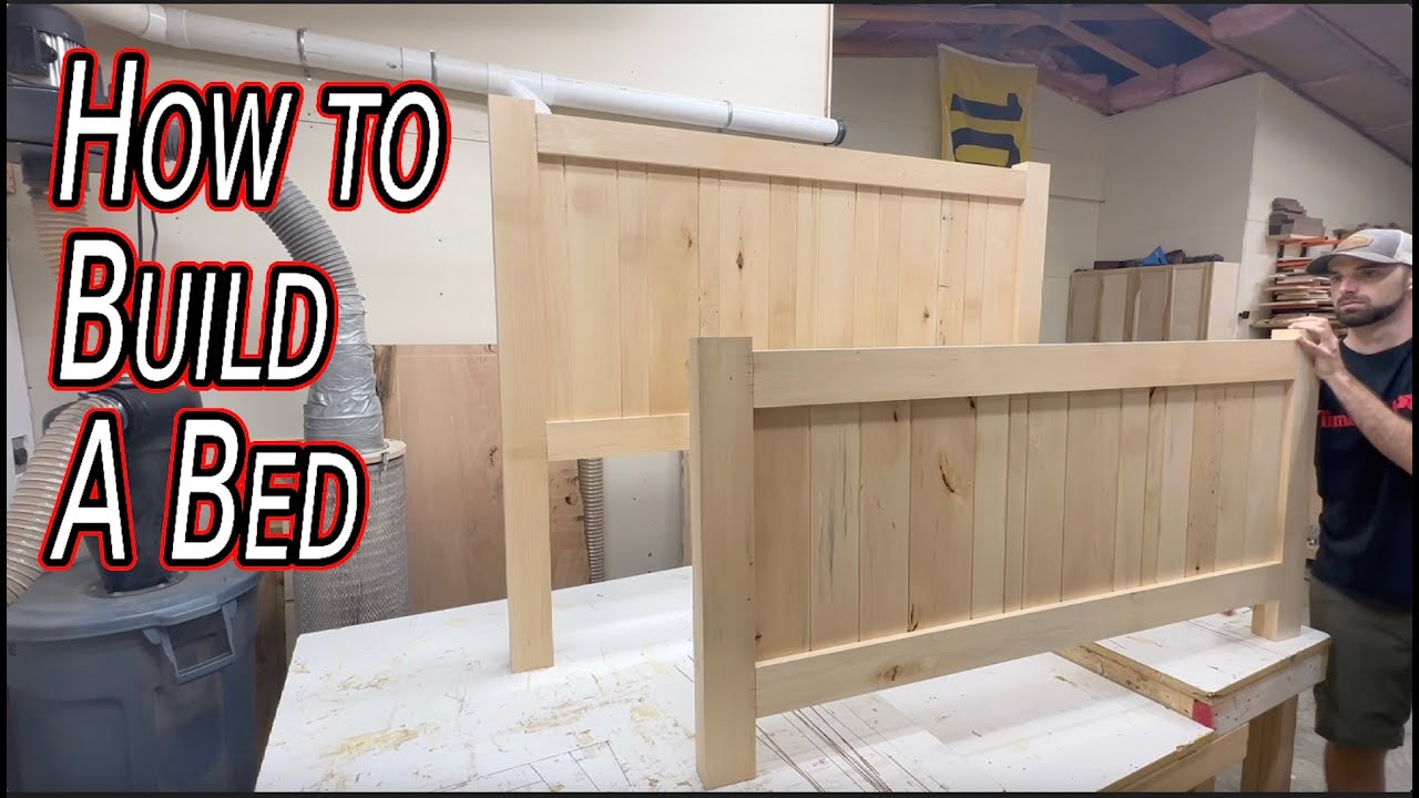 How to Build a Bed || DIY Bed Frame - YouTube