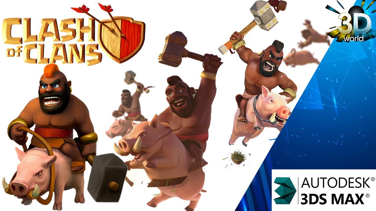 Hog rider hammer 3d Model | Clash of Clans Hog Rider | #Clash of Clans ...