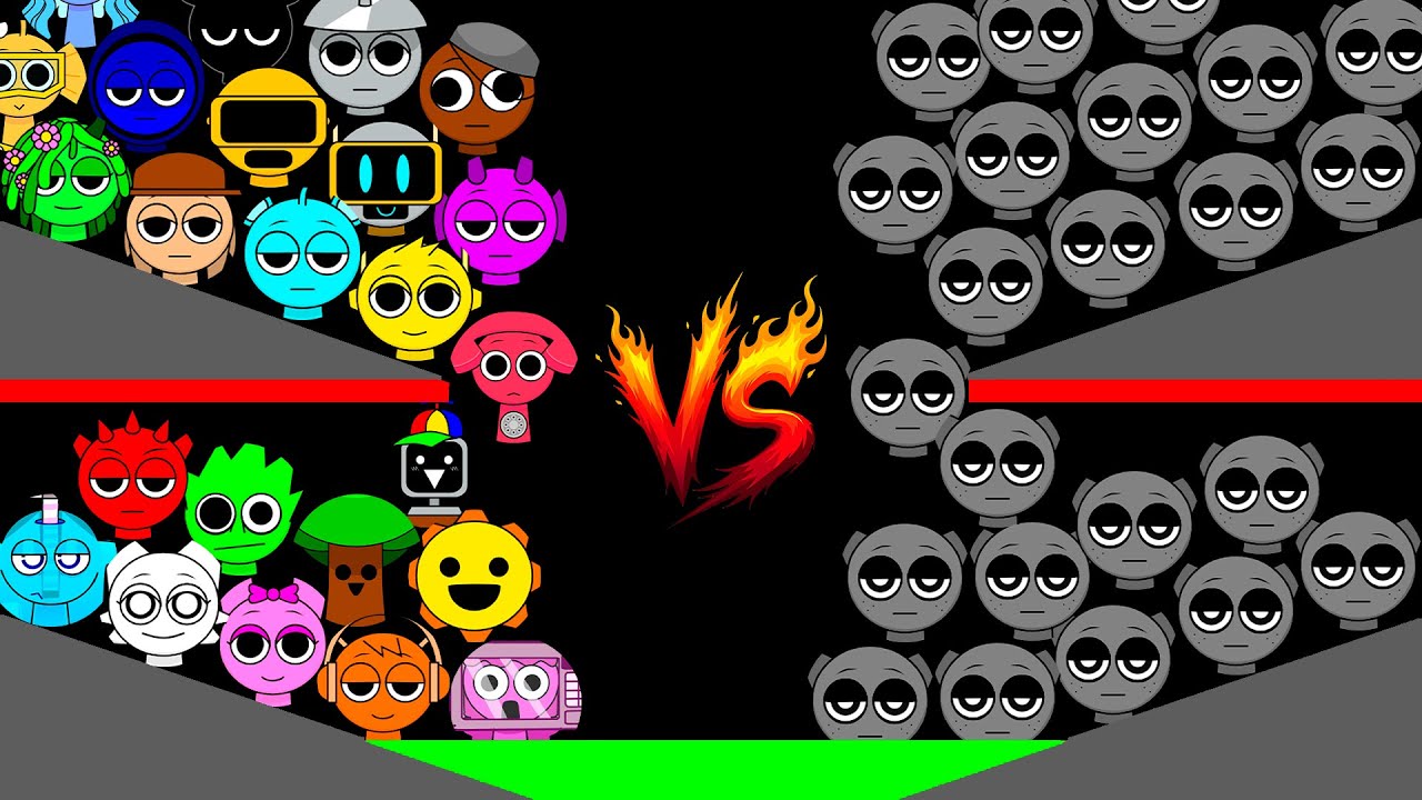 SPRUNKI VS GREY Marble Race in Algodoo - Sprunki Marbles Game! Who Will ...