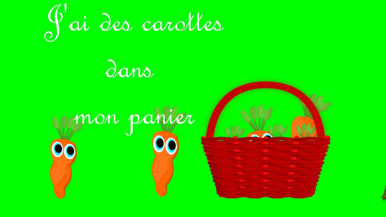 "J'ai des carottes dans mon panier/Comptine sur les legumes/Comptines ...