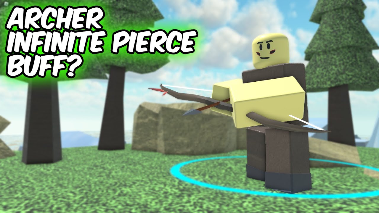 ARCHER INFINITE PIERCE BUFF? | Tower Defense Simulator | ROBLOX - YouTube