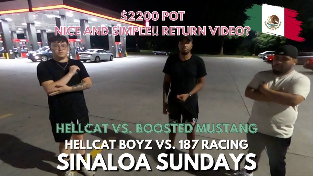HELLCAT VS. BOOSTED MUSTANG! HELLCAT BOYZ VS. 187 RACING! ITS BEEN A ...