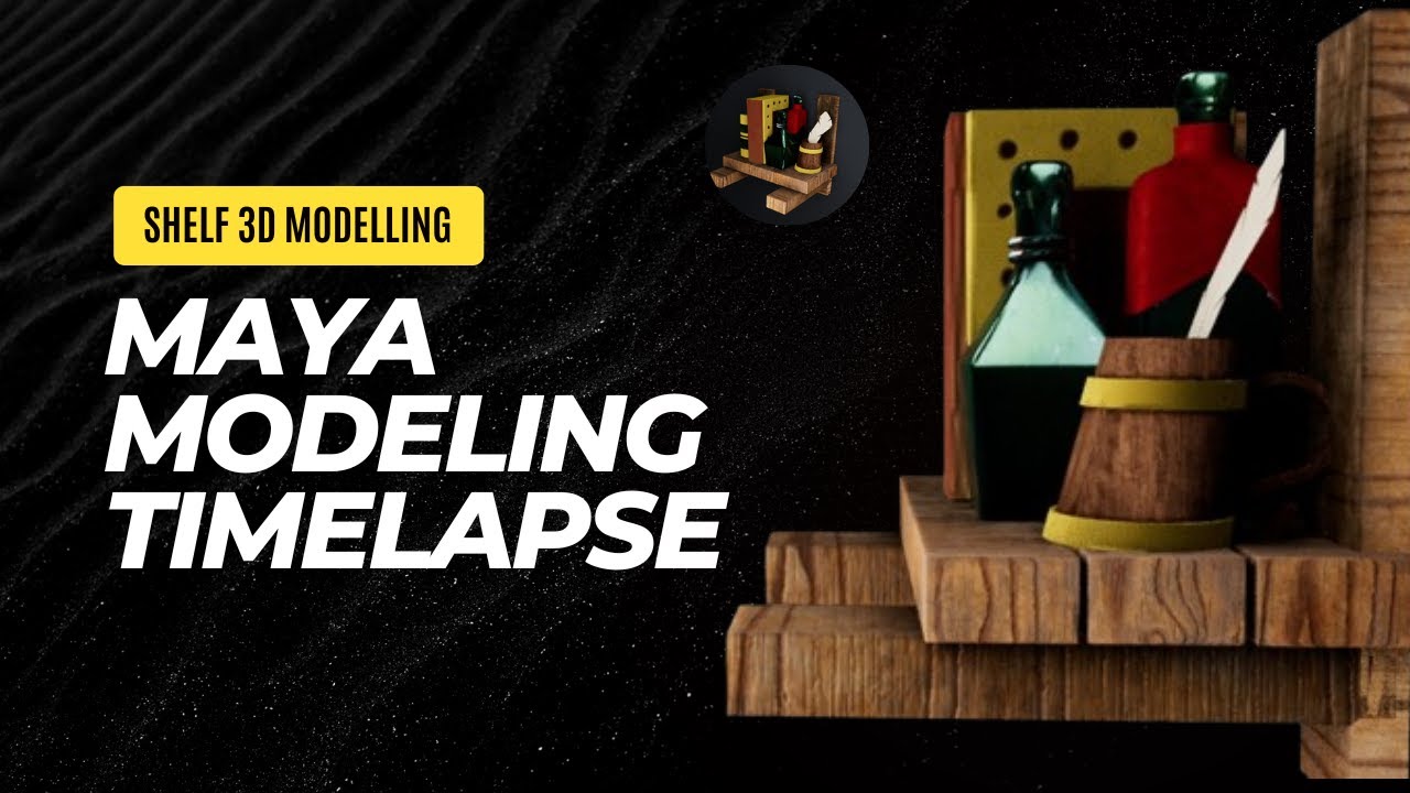 Shelf 3d modelling in maya, substance painter, zbrush | Maya Beginner ...