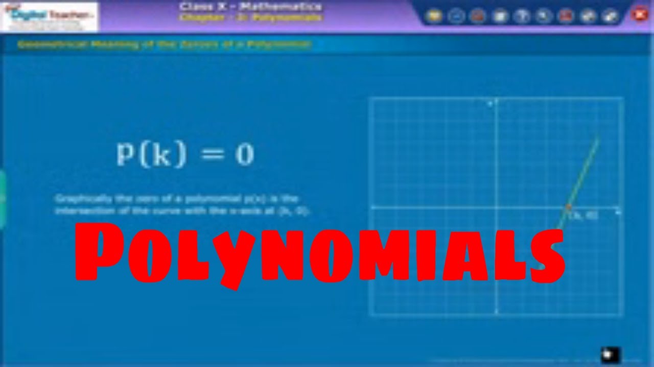 Polynomials, Class 10 Maths | Digital Teacher - YouTube
