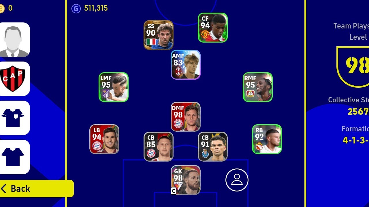 How To Get 4 1 3 2 FORMATION EFootball 2023 Mobile CF SS AMF Position