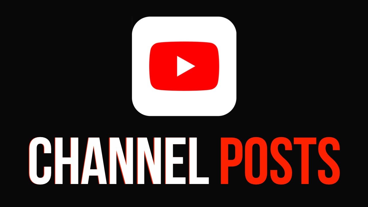 Where to find YouTube Channel Posts - YouTube
