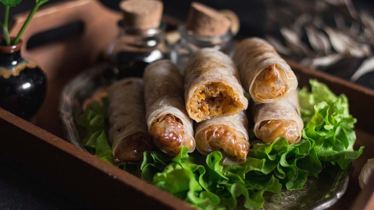 Nems aux légumes et PST (vegan) | L'Herboriste - YouTube