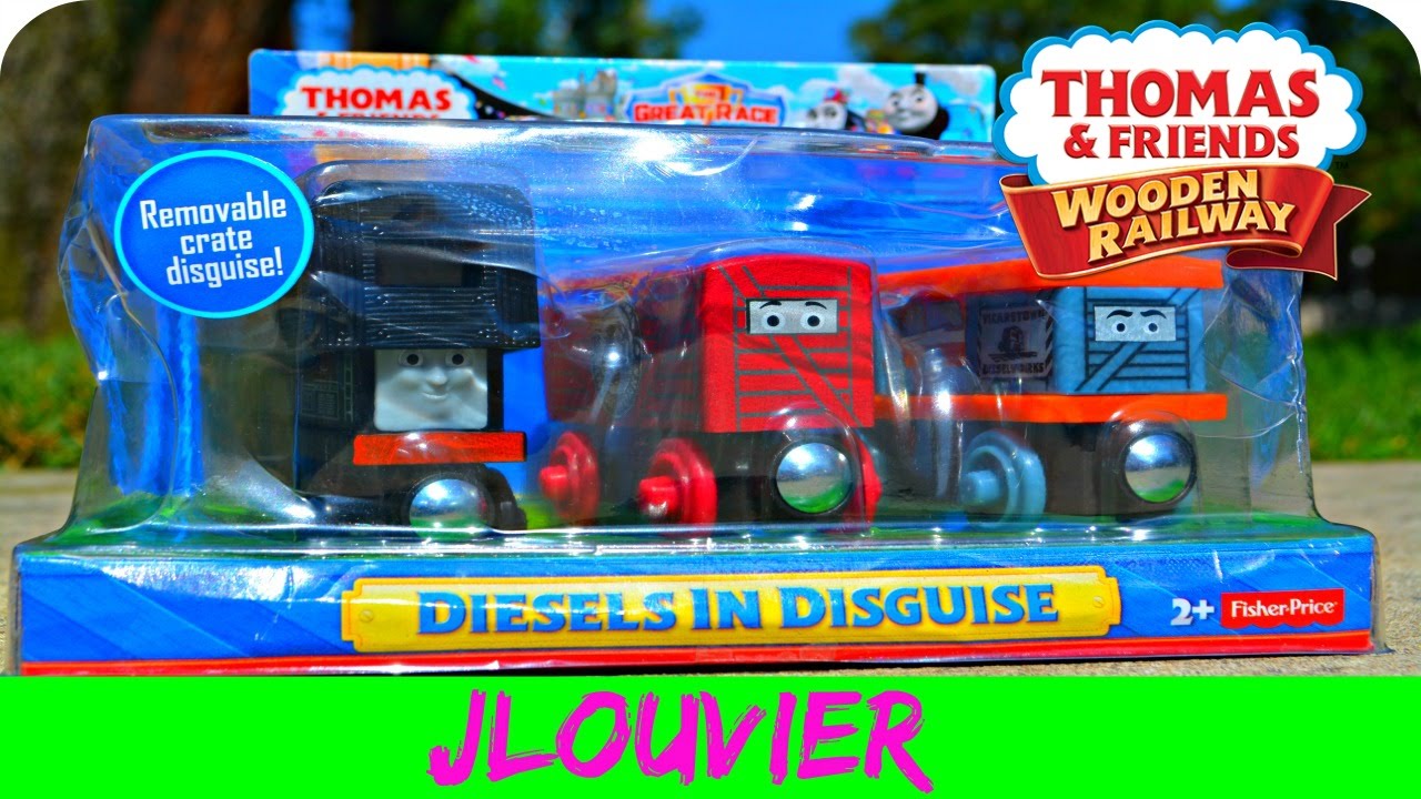 Thomas Wooden Railway DIESELS IN DISGUISE 3 Pack THE GREAT RACE 2016 ...