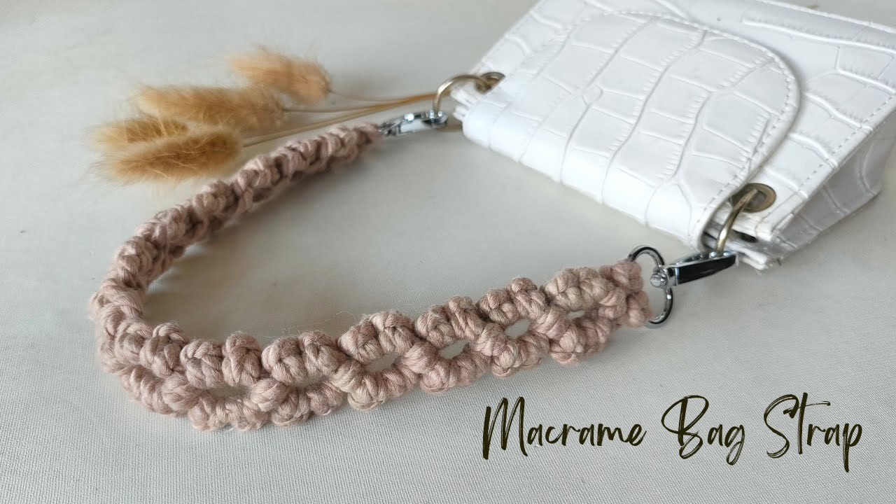 Macrame Bag Strap Daisy | Macrame Top Handle Bag with Flower Pattern | Tali Tas Macrame - YouTube