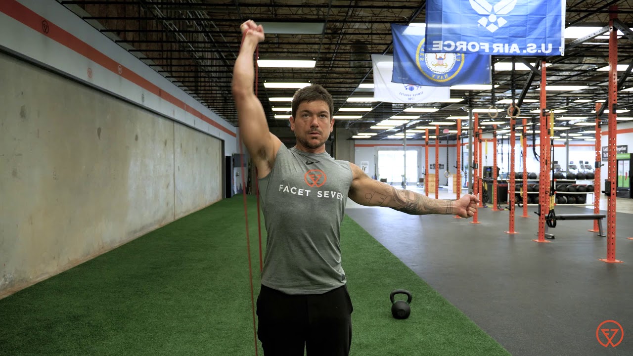 Banded Shoulder Press - YouTube