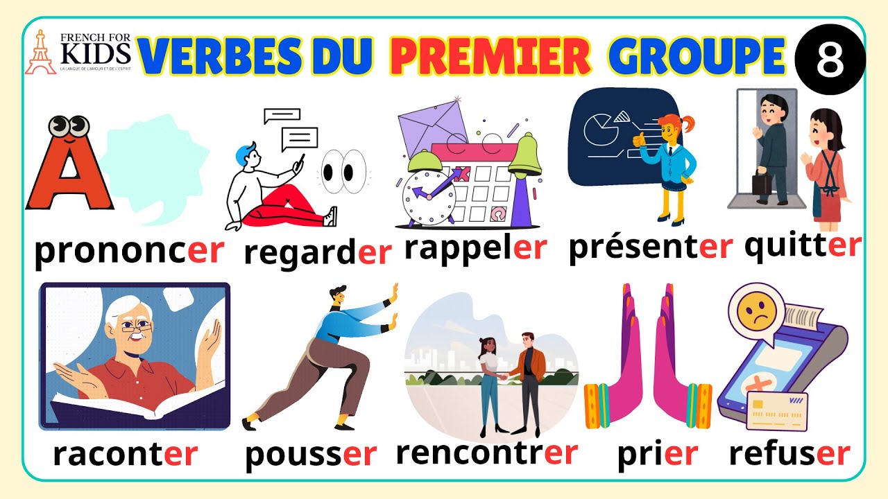 Part 8: Master 10 Essential First Group French Verbs in Minutes ⏳📚 🇫🇷 ...