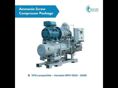 Ammonia Screw Compressor Package - YouTube