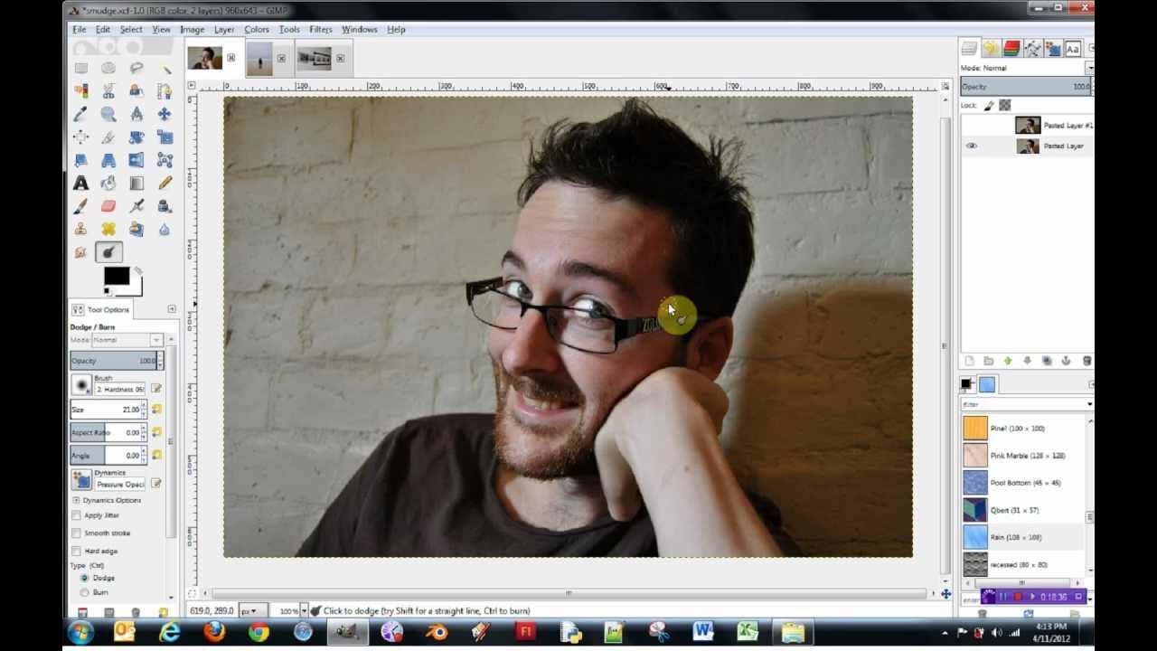 Gimp 2.8 Tools Tutorial - how to use Paint Tools, pt 2 - YouTube