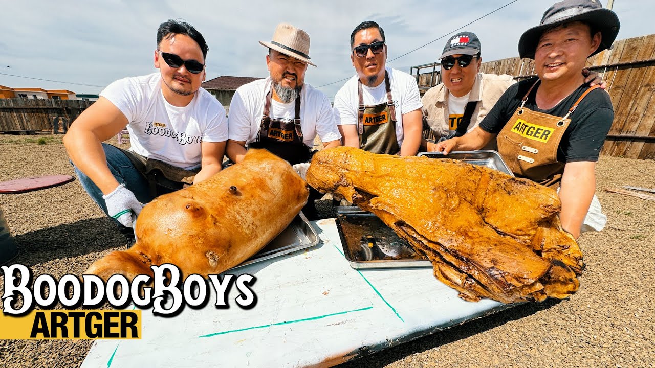Mongolian GIANT BRISKET & BOODOG BBQ! | Boodog Boys - YouTube