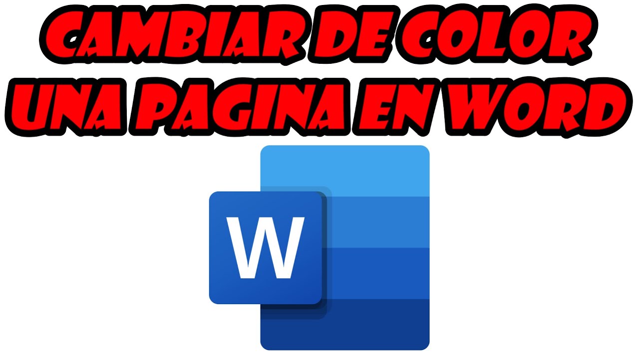 Como cambiar de COLOR una PAGINA en Word ️ - YouTube