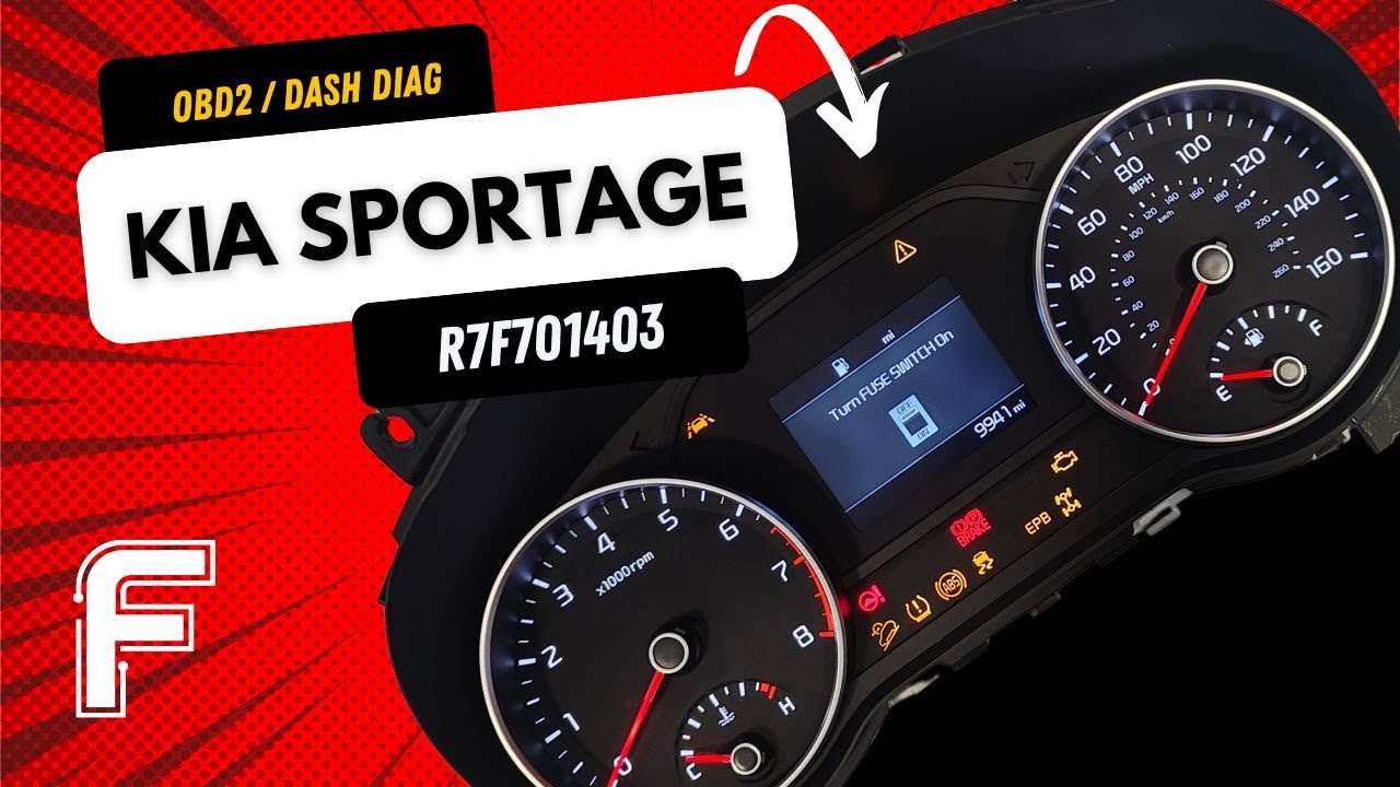 Kia Sportage 2020+ Cluster Programming OBD2/Dash Diag R7F701403 with ...