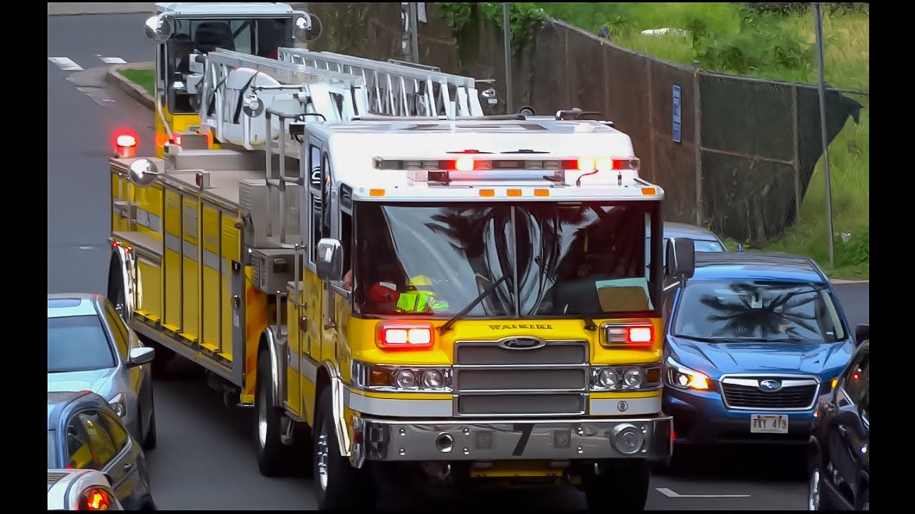 4K - Emergency vehicles responding compilation - YouTube