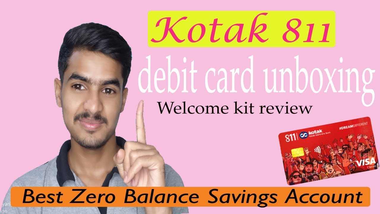 kotak mahindra bank debit card unboxing . Welcome kit Unboxing and ...