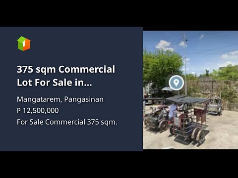 375 sqm Commercial Lot For Sale in Mangatarem Pangasinan - YouTube