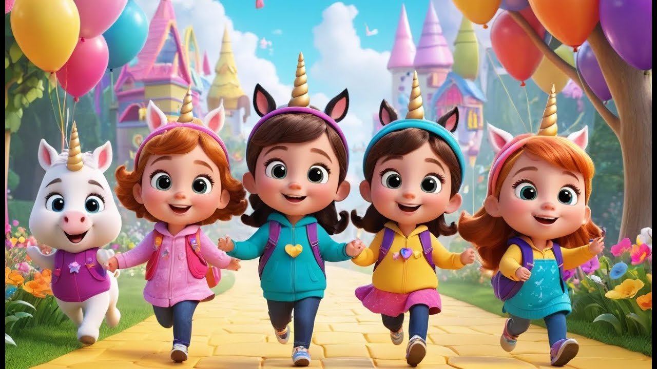 Rainbow Unicorn Parade of Learning Dreams | Magical Unicorn Song for ...