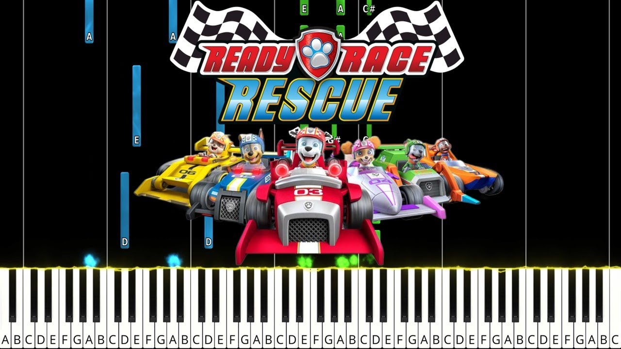Ready Race Rescue Theme Piano Tutorial. - YouTube