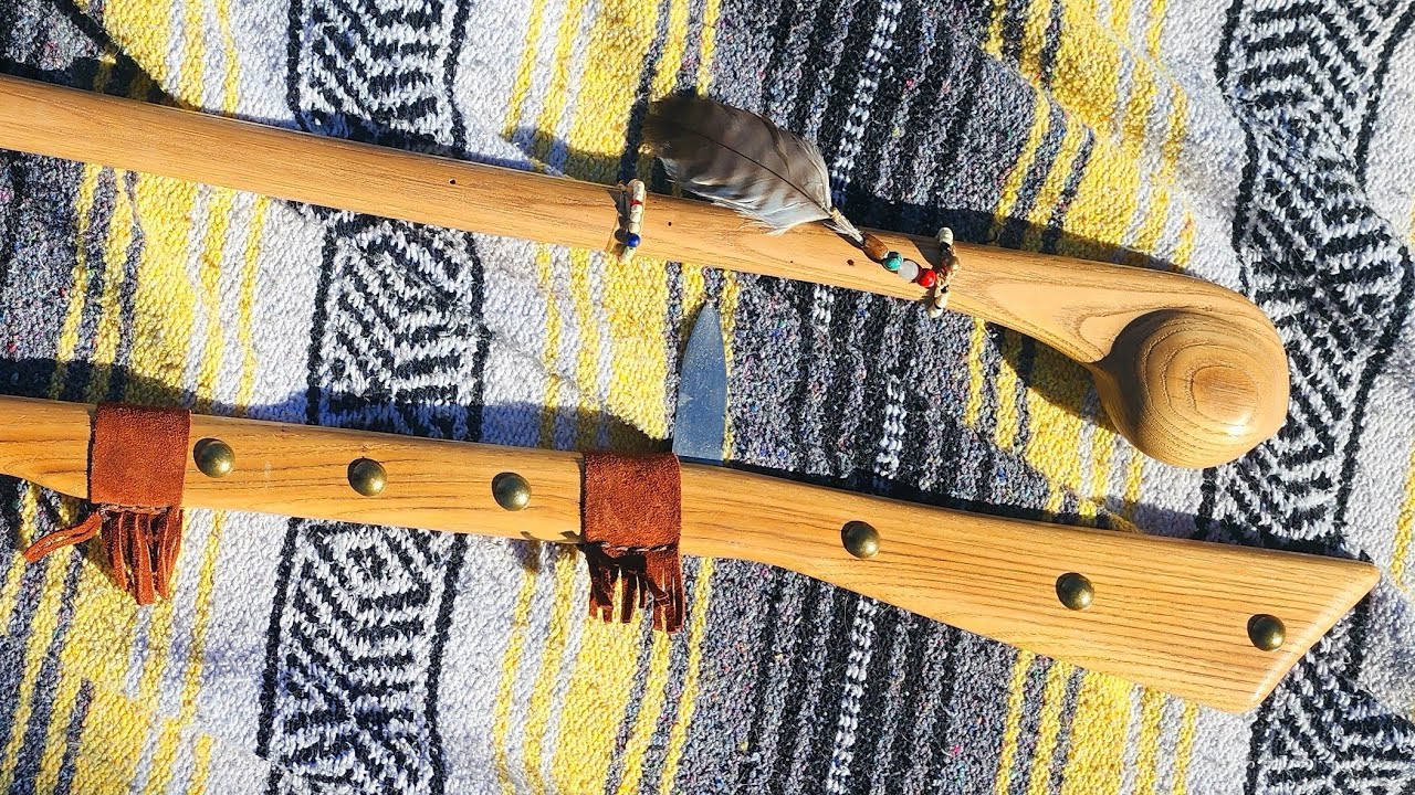 A short demo of the Birchouse Native American Gunstock War Club and ...