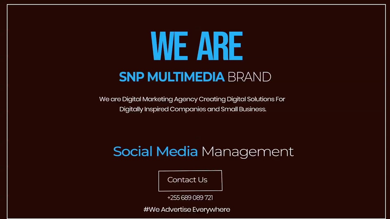 SNP ADVERTISEMENT INTRO ABOUT OUR SERVICES - YouTube