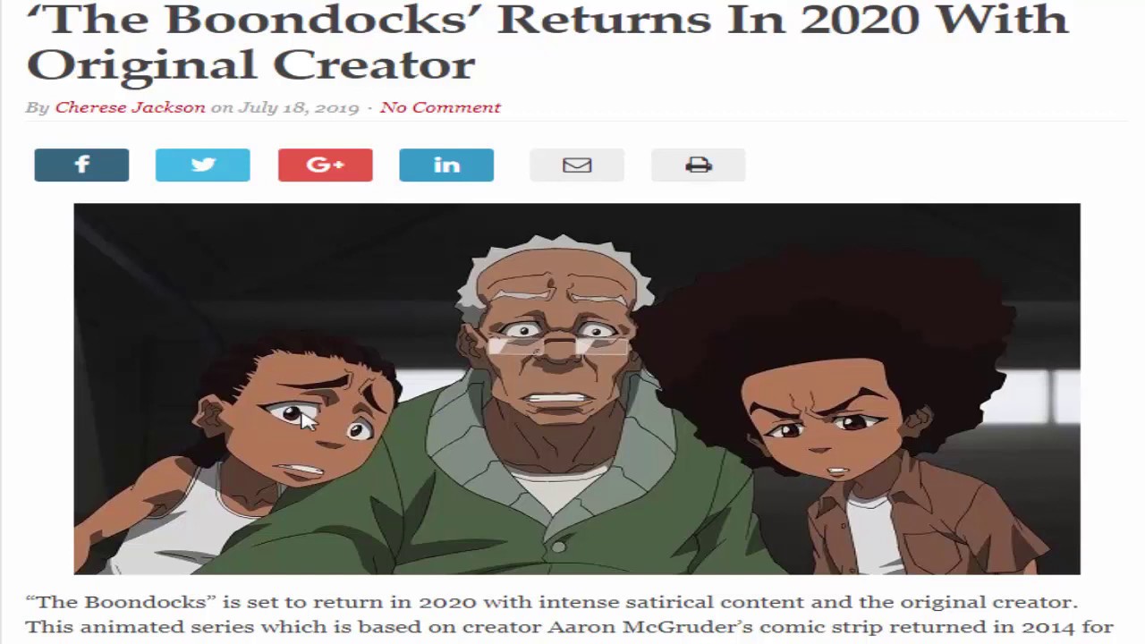 The Boondocks returns in 2020 with Aaron Mcgruder coming back as ...