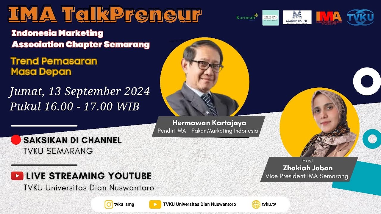 [LIVE] IMA TalkPreneur - Trend Pemasaran Masa Depan - YouTube