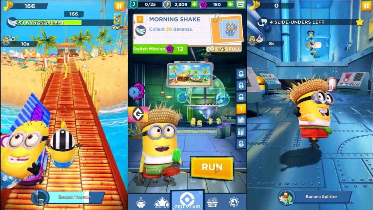 Minion Rush - Island Map, New Mission Completed 👍 - YouTube