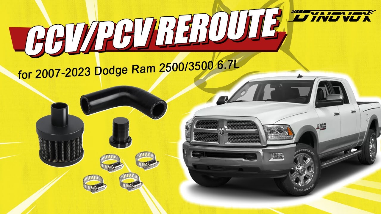 DynoVox | CCV/PCV Reroute for 2007-2023 Dodge Ram 2500/3500 6.7L - YouTube