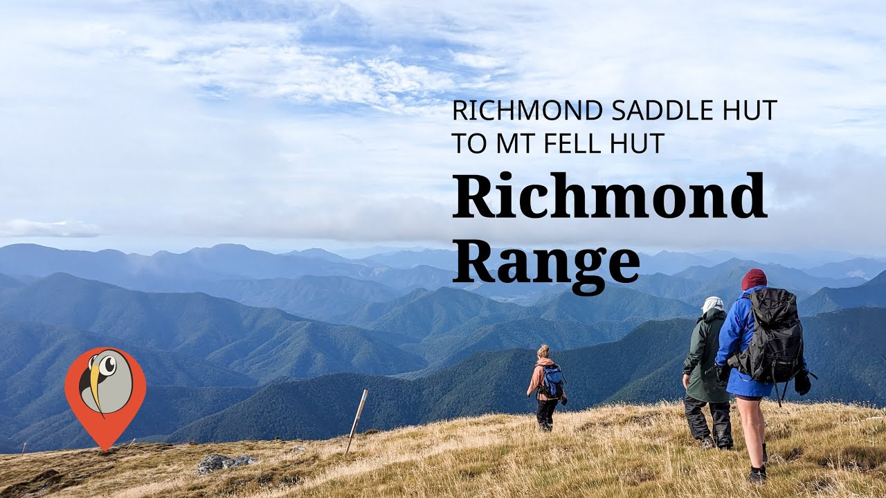 Richmond Range - Richmond Saddle Hut to Mt Fell Hut - YouTube