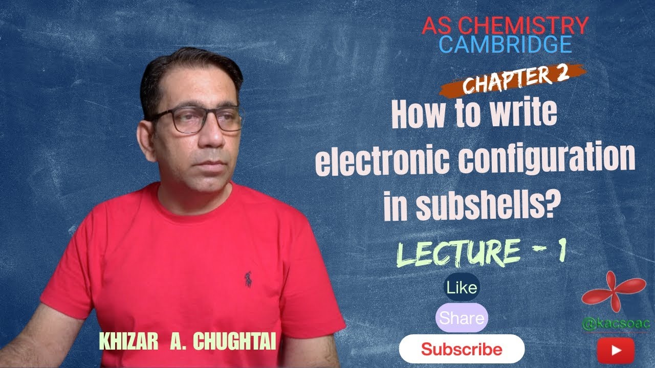 How to write electronic configuration in subshells? AS Chemistry ...