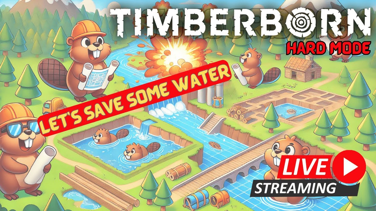 Timberborn: Dynamite-Powered Water Channels & Aqueducts! - YouTube