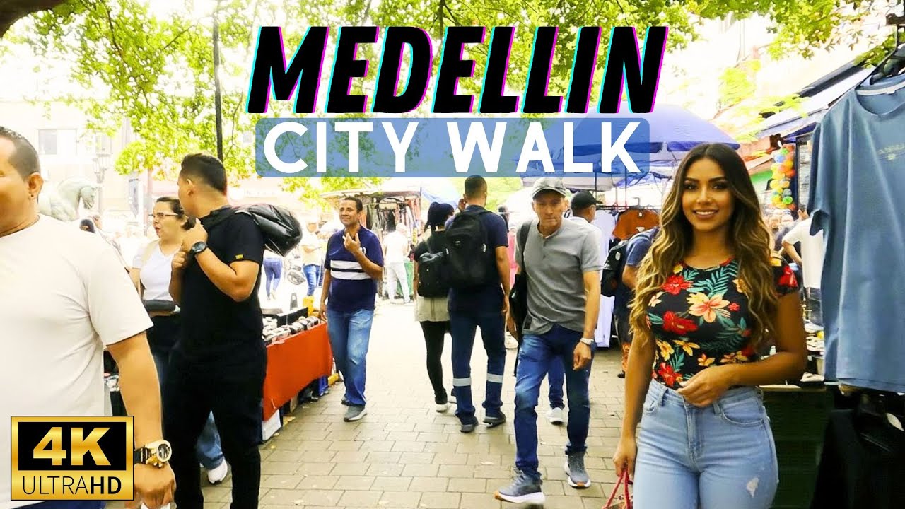 BEST Medellin Walking Tour 4K HDR - Beautiful Colombia City Walk - YouTube
