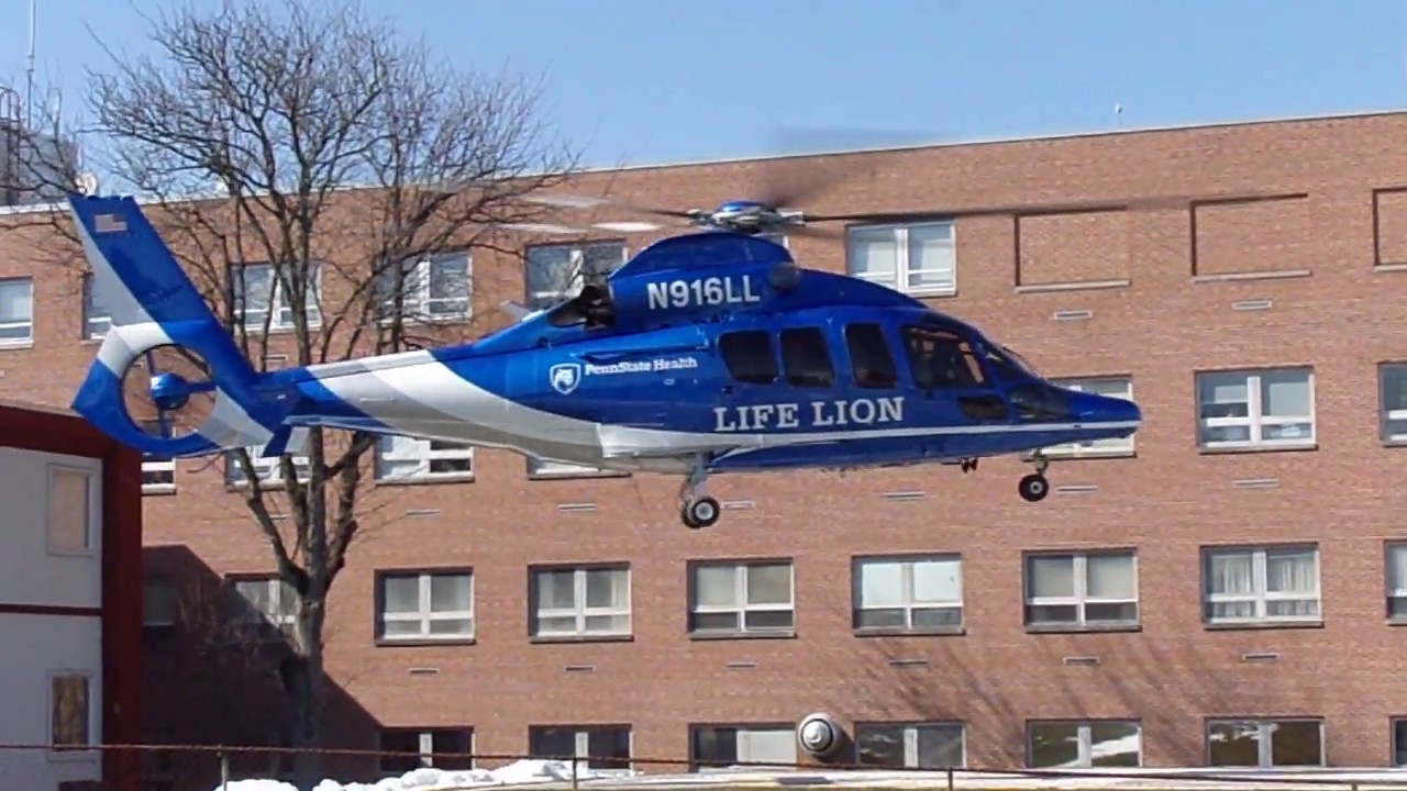 (PART ONE) Life Lion 1 N916LL take off from memorial hospital 2ps2 ...