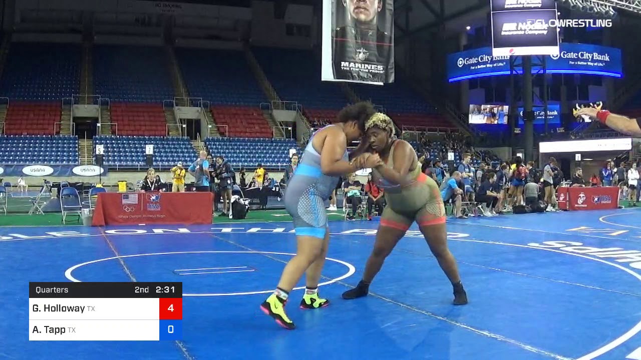 225 Lbs Quarters Gabrielle Holloway Texas Vs Ashley Tapp Texas - YouTube