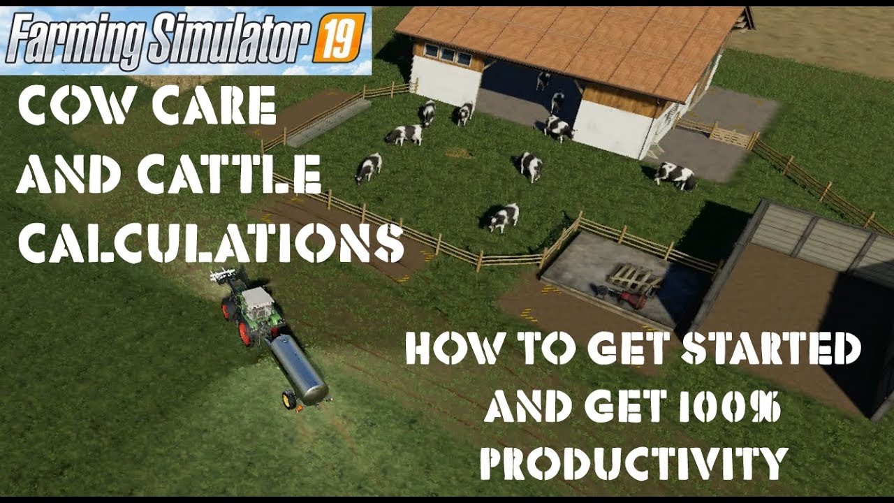 Farming Simulator 2019 XBOX Cow Care and Cattle Calculations - YouTube